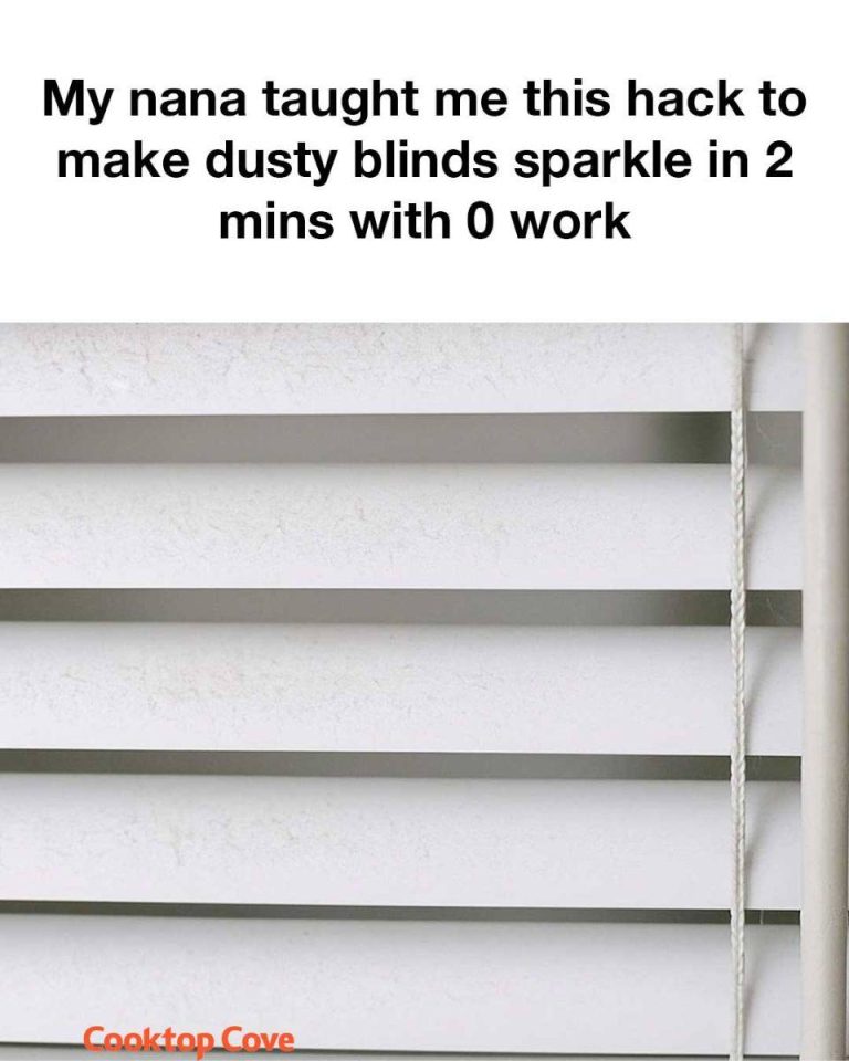 My nana taught me this hack to make dusty blinds sparkle in 2 mins with ...